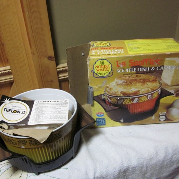 Nordic Ware | Kitchen | Vtg 7s Nordic Ware Souffle Pan In Tray New In ...